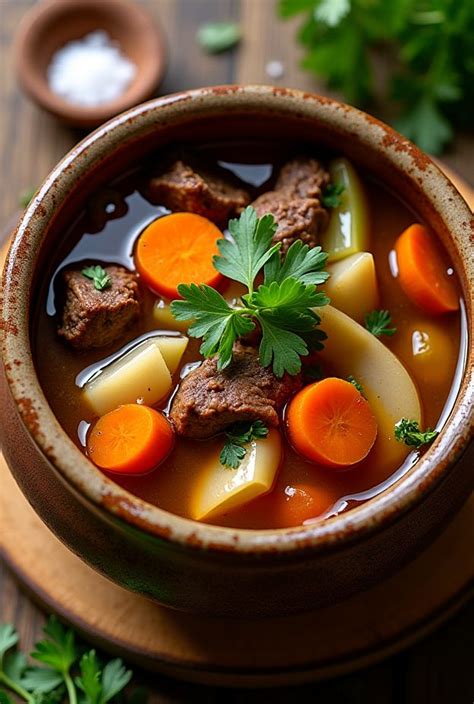 Mineral Rich Beef Bone And Vegetable Soup Recipe Spoon First