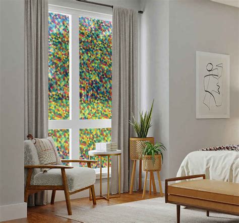 Geometric Translucency Window Sticker Tenstickers