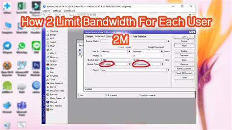 How To Limit Speed For Each User In Mikrotik Router Youtube