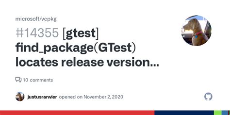 Gtest Findpackagegtest Locates Release Version When Cmakebuildtypedebug · Issue 14355