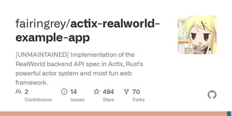 implementation of the realworld backend in actix 0 7 r rust