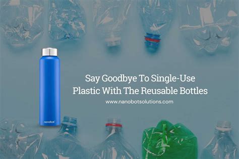 Say Goodbye To Single Use Plastic With The Reusable Bottles Nanobot Solutions