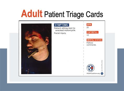 Adult Patient Triage Cards Mesh Coalition