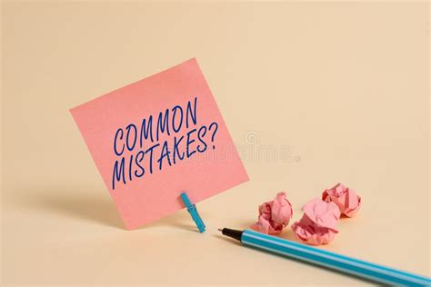 Conceptual Hand Writing Showing Common Mistakes Question Business Photo Showcasing Repeat Act