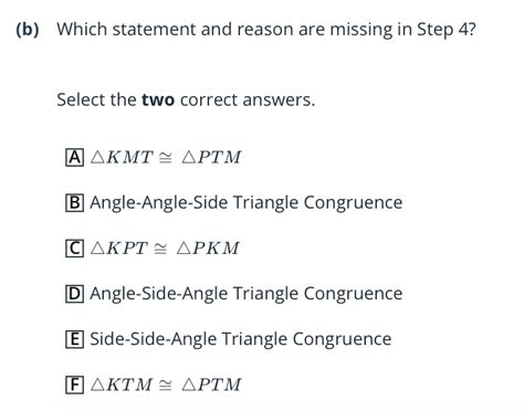 Solved 8 Consider Parallelogram Kmpt With Diagonal Tm A M