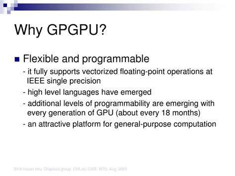 Ppt Gpgpu Programming Powerpoint Presentation Free Download Id537080