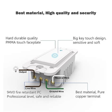 Interruptor De Pared Smart Wi Fi Simple Alfa 04