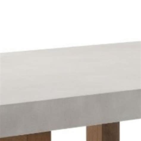 Latitude Run® Faux Concrete Top And Walnut Finish Rectangular Coffee