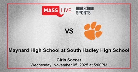 Maynard High School 0 At South Hadley High School 2 Miaa Division