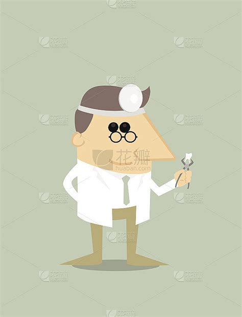 卡通的牙医