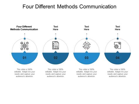 Four Different Methods Communication Ppt Powerpoint Presentation Layouts File Formats Cpb