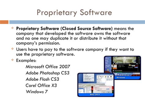 Proprietary And Open Source Software Ppt