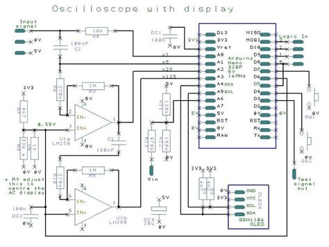 Oscilloscope In A Matchbox Arduino Arduino Electronic Circuit