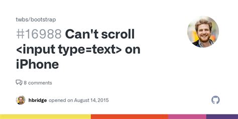 Can T Scroll On Iphone Issue Twbs Bootstrap Github