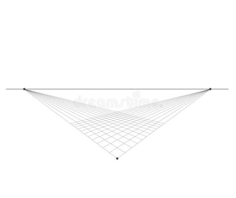 Perspective Grid Background 3d Vector Illustration Model Projection Background Template Stock