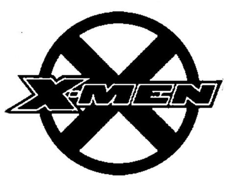 X Men Logo In Black And White Xman Logo X Men Symbol Logo X Men