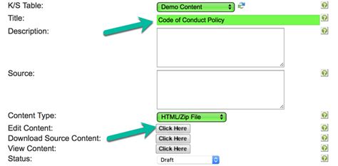Adding A Content Record Using Html Zip File Content Type