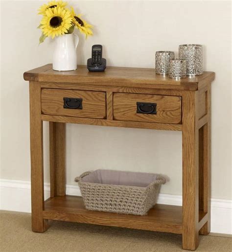 Make The Most Of Your Hallway With Our Rustic Oak Table