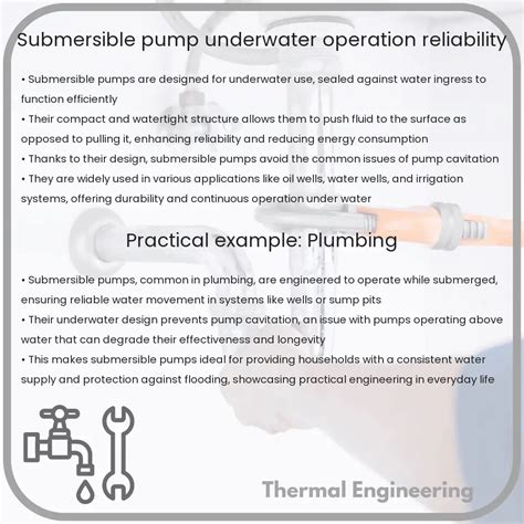 Submersible Pump Underwater Operation And Reliability