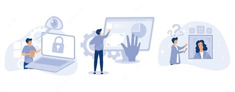 Premium Vector Sensor Technology Concept Eye Tracking Technology