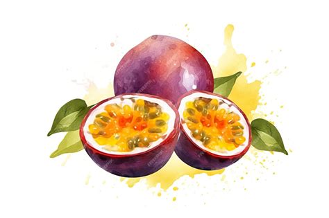 Premium Ai Image Passion Fruit Illustration Fruit
