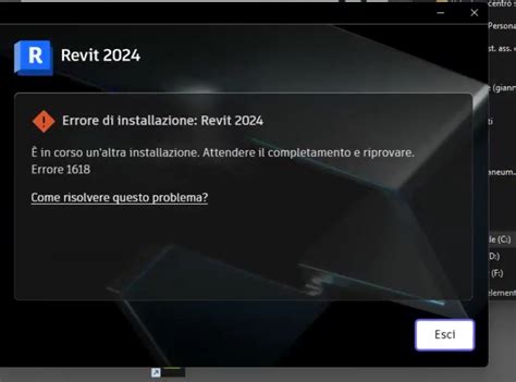 安装无法完成由于Personal Accelerator for Revit安装Revit 2022或更高版本时出现错误1618