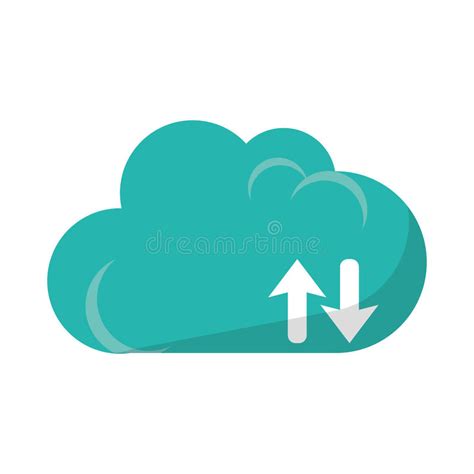 Isolated Cloud Computing Design Stock Vector Illustration Of