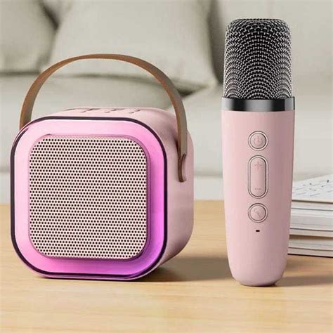 SPEAKER BLUETOOTH PLUS MIC KARAOKE K12 BLUETOOTH 5 3 SET MINI FULL BASS PORTABLE WIRELESS