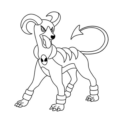 Colouring Page Pokémon X And Y Houndoom ♥ Online And Print For Free Colouring Page Pokémon X And Y Houndoom ♥ Online And Print For Free