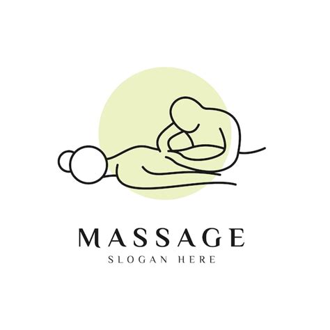 Premium Vector Body Massage Logo Design Vector Icon Illustration