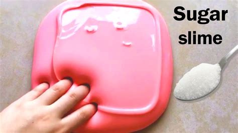 NO GLUE SUGAR SLIME How To Make Slime With Sugar And Flour Without Glue Or Borax YouTube
