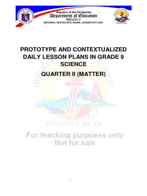 Science Grade 9 Q2 Pdf Pdf Chemical Compounds Electron Configuration