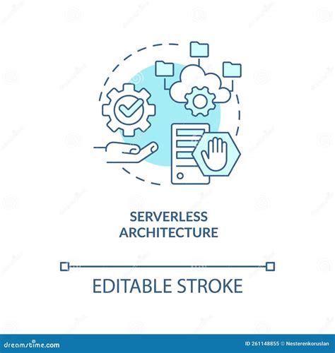 Serverless Architecture Illustration With Graphical Visualization Of