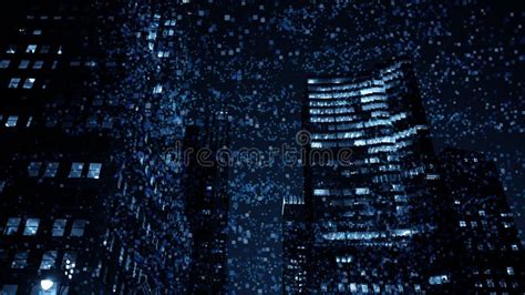 Digital Transformation Of Smart City Wireless Data Code Network System Stock Footage Video Of