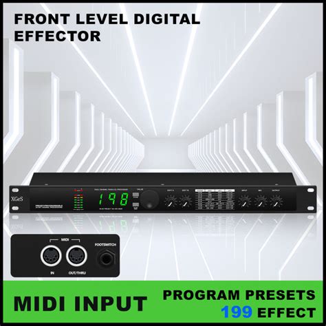 Professional Digital Reverb Multi Effect DSP Processor Audio Processor