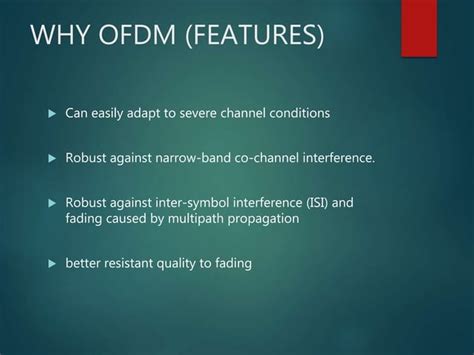 Ofdm Orthogonal Frequency Division Multiplexing Ppt