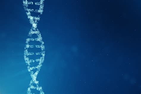 디지털 Dna 분자 구조 개념 이진 코드 인간 게놈 수정 된 유전자는 Dna 분자 3 차원 일러스트 레이 션 3차원 형태에 대한 스톡 사진 및 기타 이미지 Istock