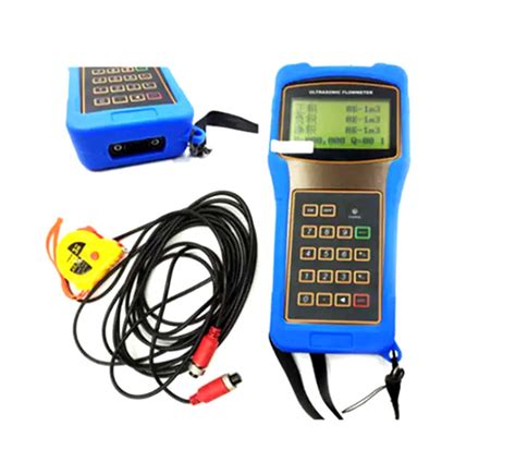 External Clamp Portable Sewage Ultrasonic Flowmeter Handheld Water Flowmeter