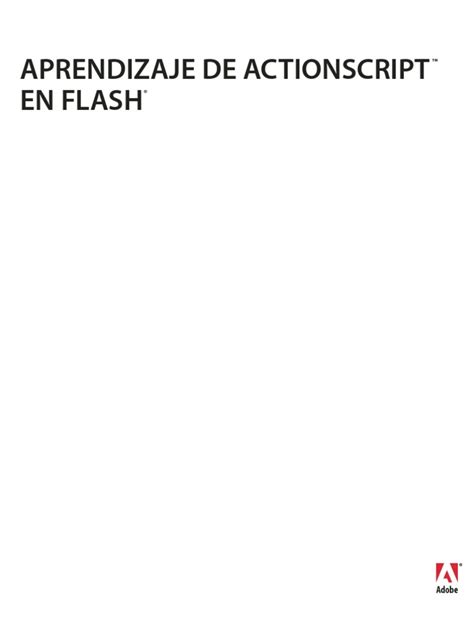 Manual Aprendizaje Action Script En Flash Pdf Script De Acción