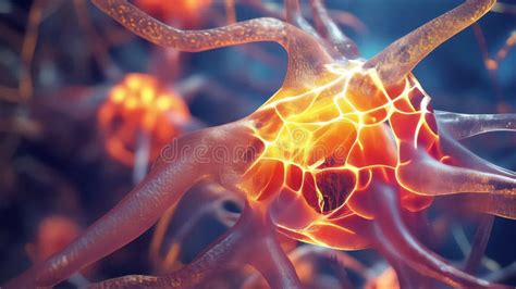 Animation Glowing Neural Network Activity Stock Footage Video Of Human Animation 325483842