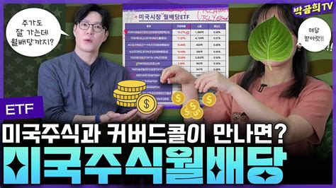 🇺🇸 미국주식에 커버드콜을 붙여서 월배당을 해주면ㅣ월배당etf Youtube