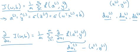 logistic regression on m examples neural networks and deep learning