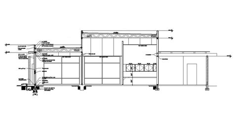 Office Building Facade Constructive Section Cad Drawing Details Dwg File