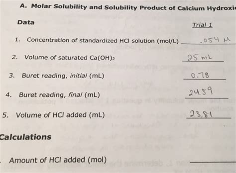 Solved Trying To Find The Moles Of HCL Added Based On The Chegg Com