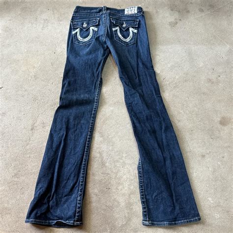 Vintage True Religion Girl Jeans Flared Size Depop