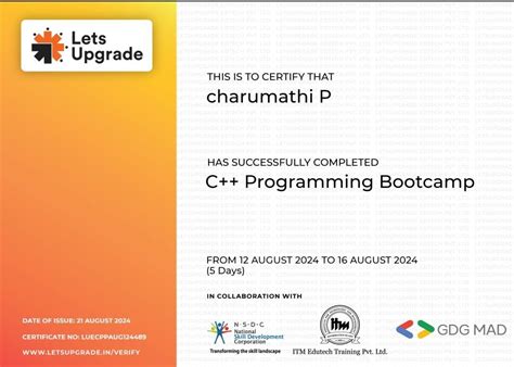 Charumathi P On Linkedin Hey Everyone I Am Excited To Share That I Have Completed The C