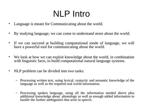 Natural Language Processing Course In Ai Pdf