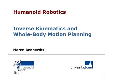 Pdf Humanoid Robotics Inverse Kinematics And Whole · Humanoid
