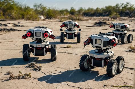 Premium Photo Autonomous Robots Exploring Rough Terrain