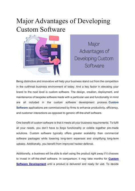 Major Advantages Of Developing Custom Software Xduce Corporation Page 1 Flip Pdf Online